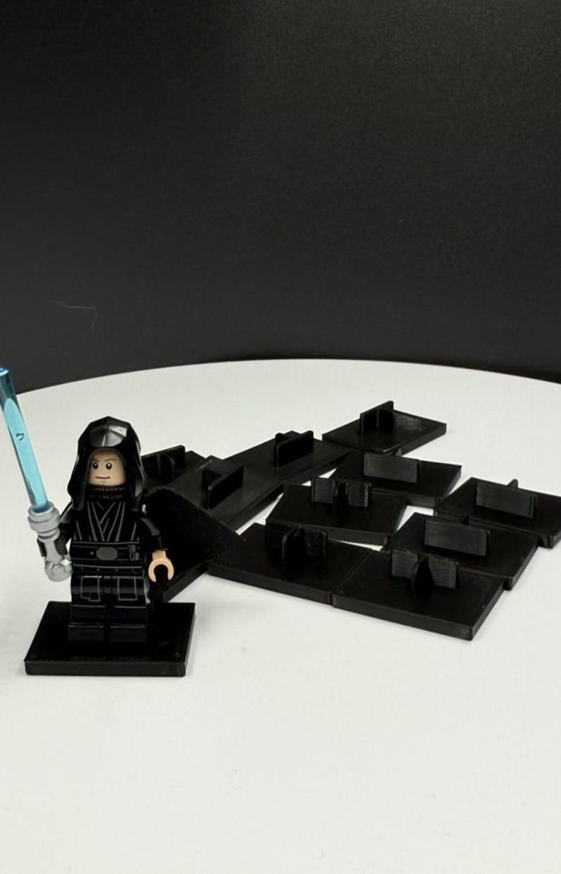 Stand for LEGO Minifigure - Display Base 3×4 No Stud Design, Bulk Pack ...