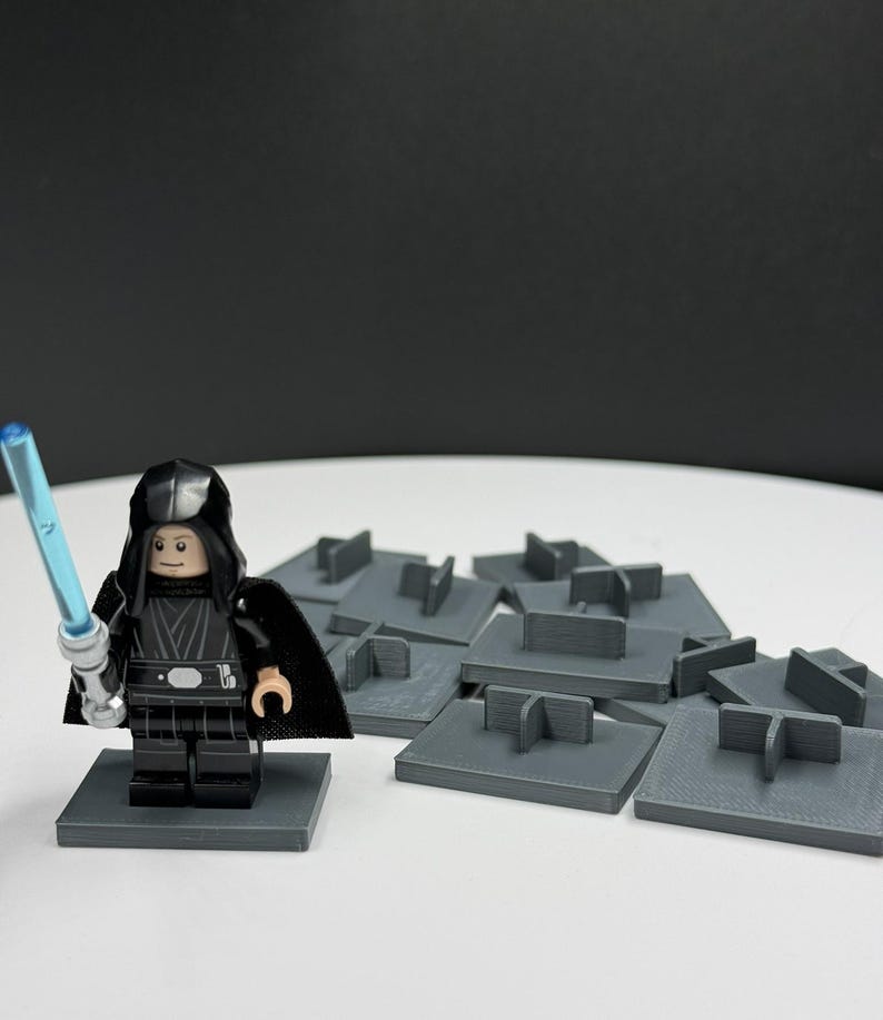 Stand for LEGO Minifigure - Display Base 3×4 No Stud Design, Bulk Pack ...