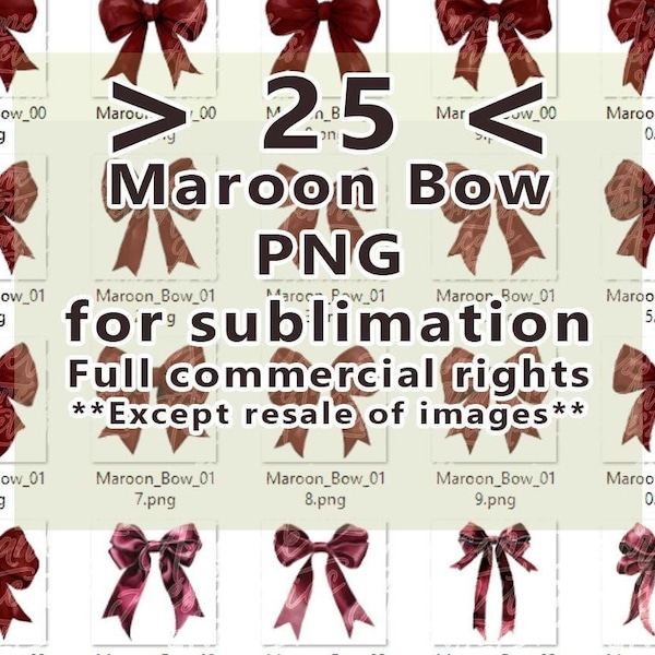 Maroon Ribbons - Etsy