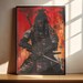 Yasuke Palette Painting Print Wall Art First Black Man in Japan Home ...