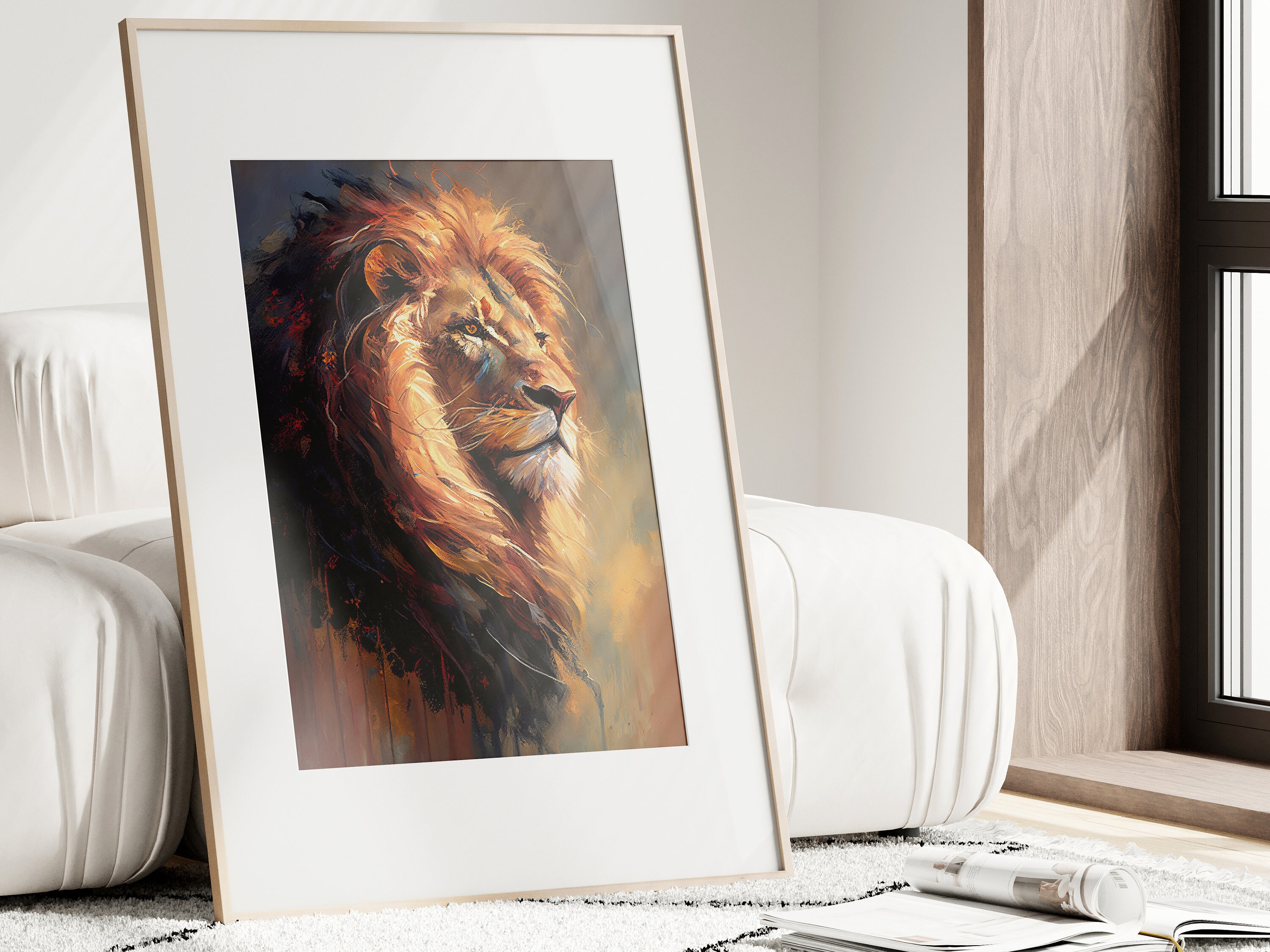 Lion of Judah Paint Print Jamaica Home Warming Gift for Pan African ...