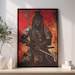 Yasuke Palette Painting Print Wall Art First Black Man in Japan Home ...