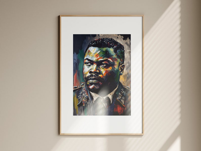 Marcus Garvey Palette Knife Painting Print Wall Art Home Warming Gift ...
