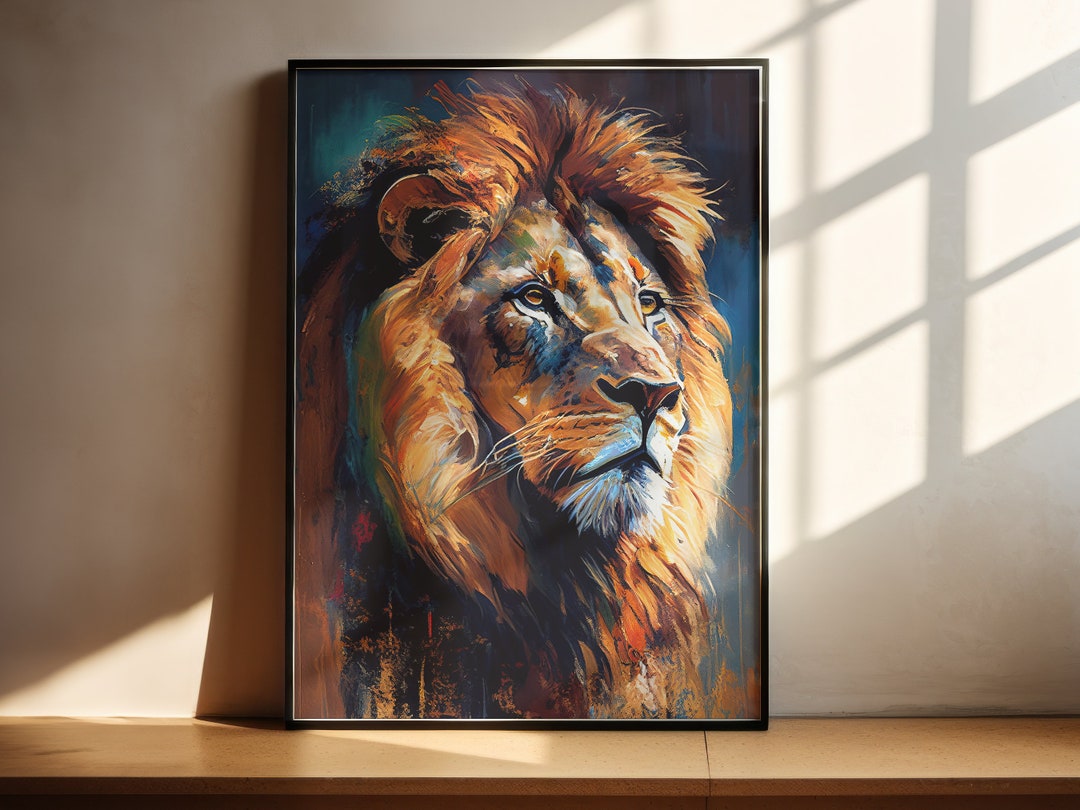 Lion of Judah Paint Print Jamaica Home Warming Gift for Pan African ...