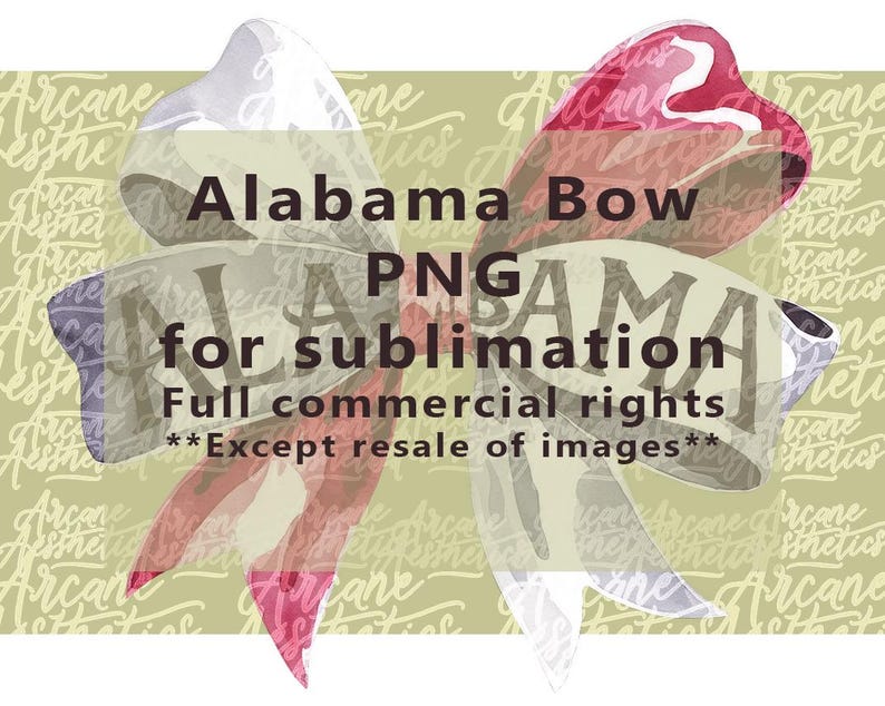 Alabama Bow Clipart PNG, Crimson and White, Game Day (digital Download ...