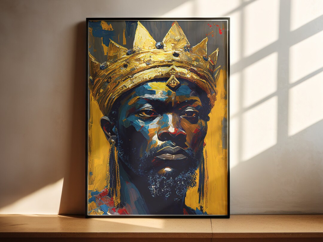 Mansa Musa Palette Knife Painting Print Wall Art Home Warming Gift for ...