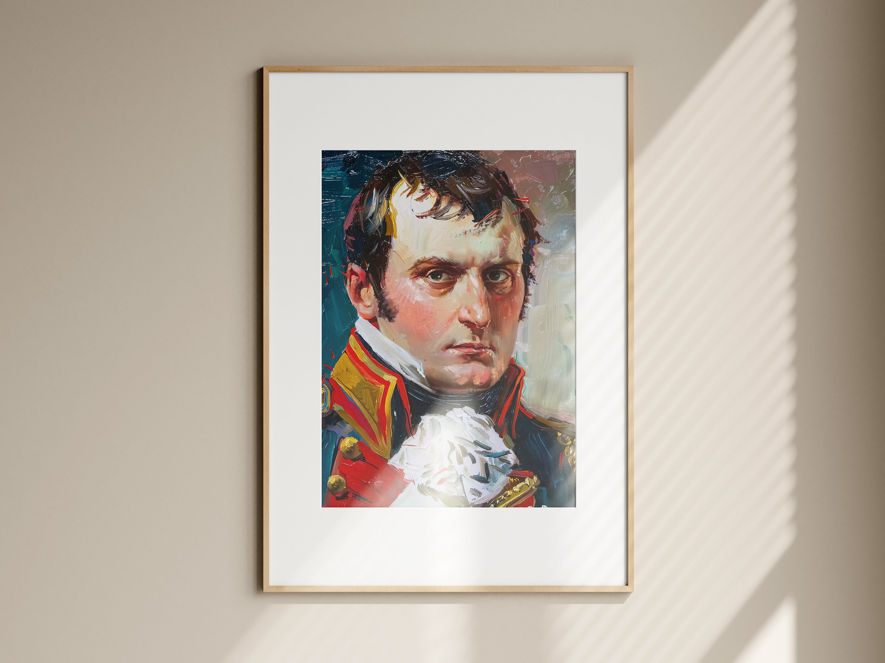 Napoleon Bonaparte Palette Painting Print Wall Art Home Warming Gift ...