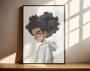 Custom Boondocks-style Character – Personalized Digital Art - Etsy