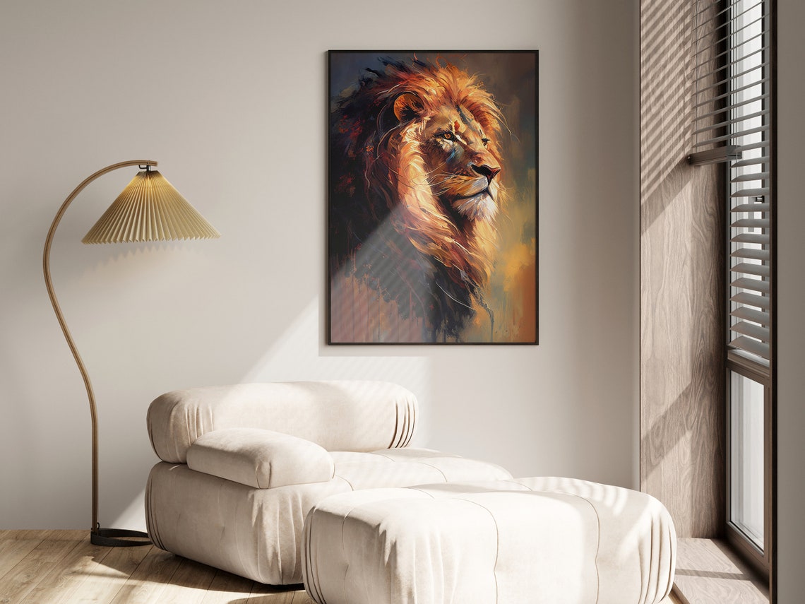 Lion of Judah Paint Print Jamaica Home Warming Gift for Pan African ...
