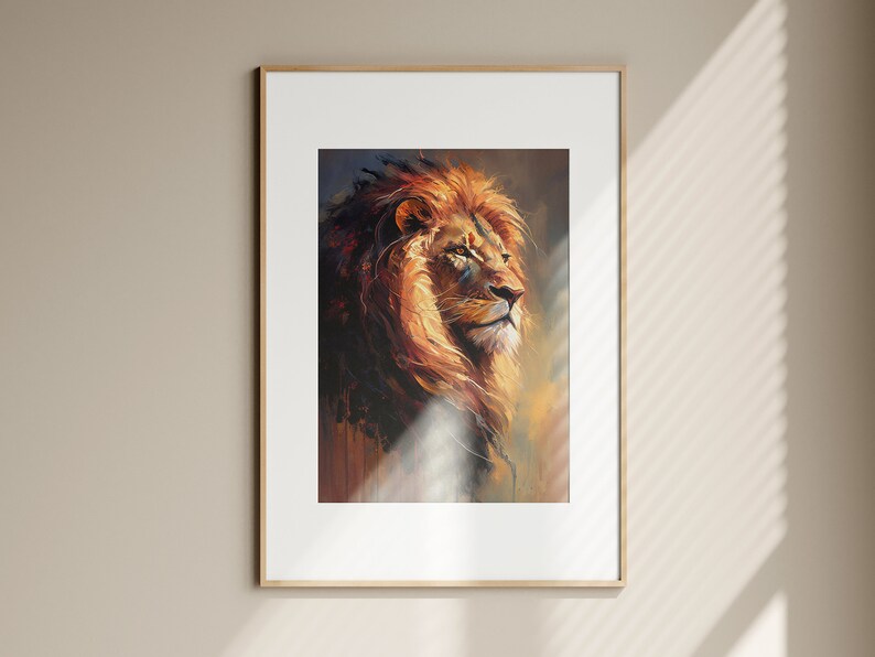 Lion of Judah Paint Print Jamaica Home Warming Gift for Pan African ...