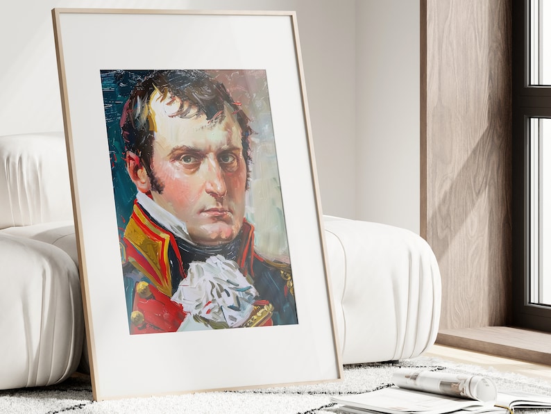 Napoleon Bonaparte Palette Painting Print Wall Art Home Warming Gift ...