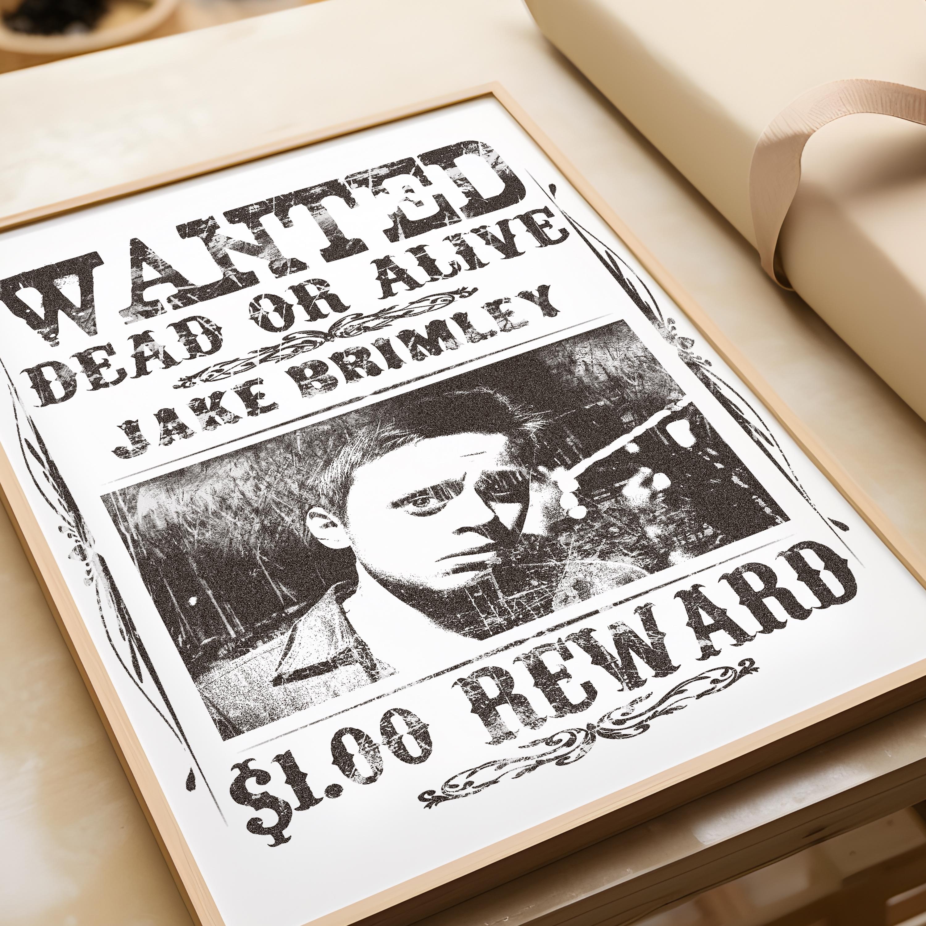 Custom Wanted Poster Digital Editable PNG Personalised Name Wanted ...