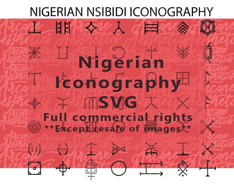 Nsibidi Symbols SVG: West African Iconography (digital) - Etsy