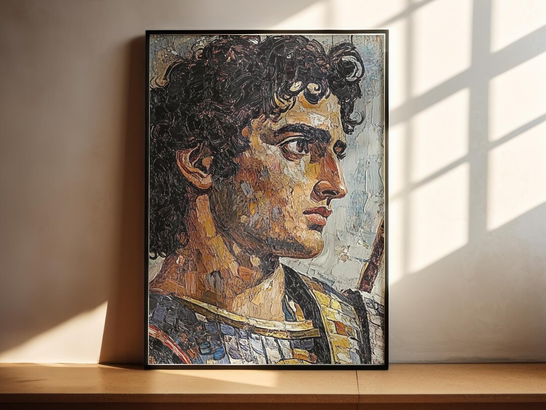 Alexander the Great Palette Painting Print Wall Art Home Warming for ...