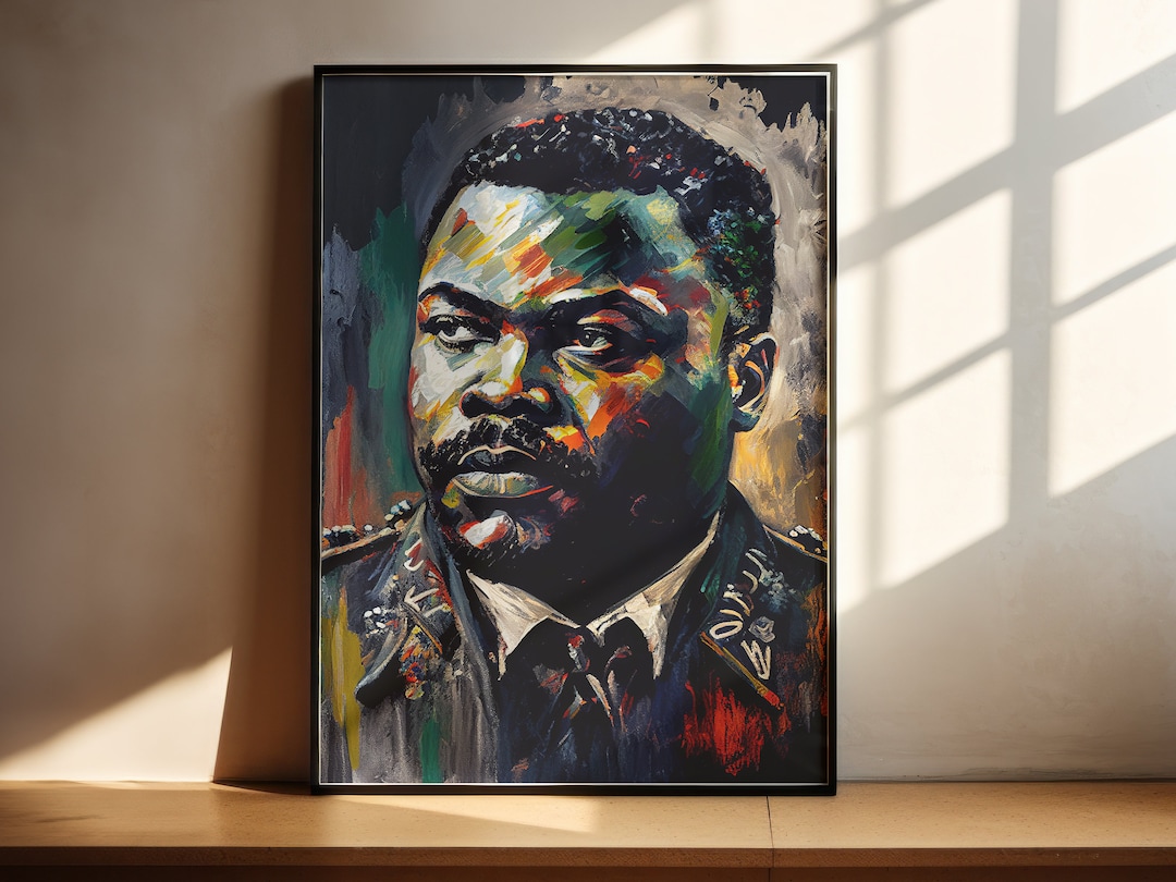 Marcus Garvey Palette Knife Painting Print Wall Art Home Warming Gift ...