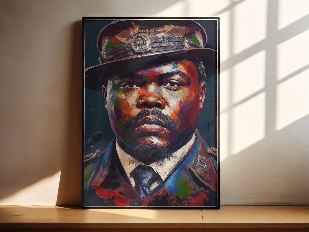 Marcus Garvey Palette Knife Painting Print Wall Art Home Warming Gift ...