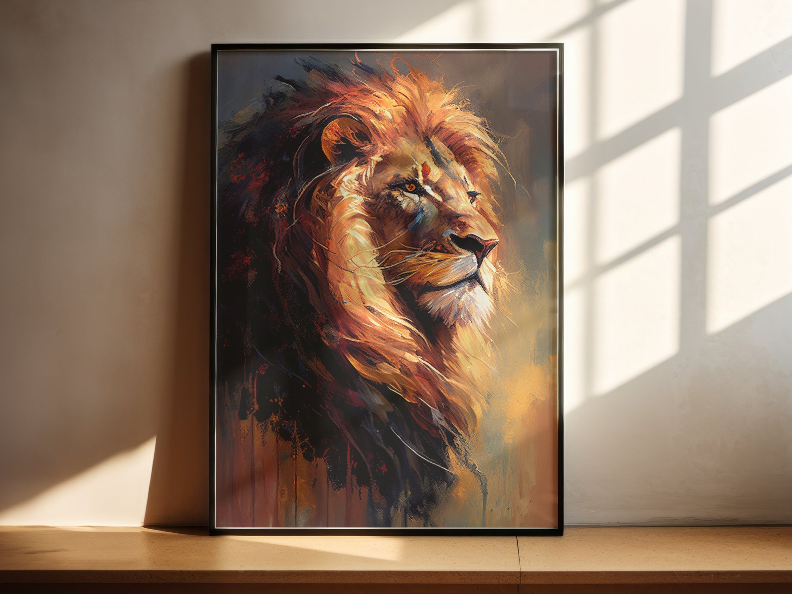 Lion of Judah Paint Print Jamaica Home Warming Gift for Pan African ...
