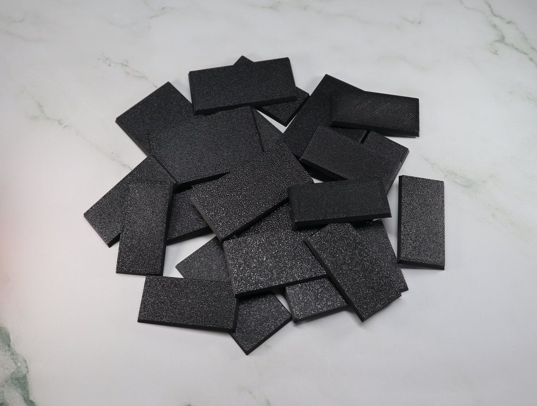 Wargaming Rectangular Bases - 25x50mm - 30x60mm - 40x60mm - 50x75mm ...