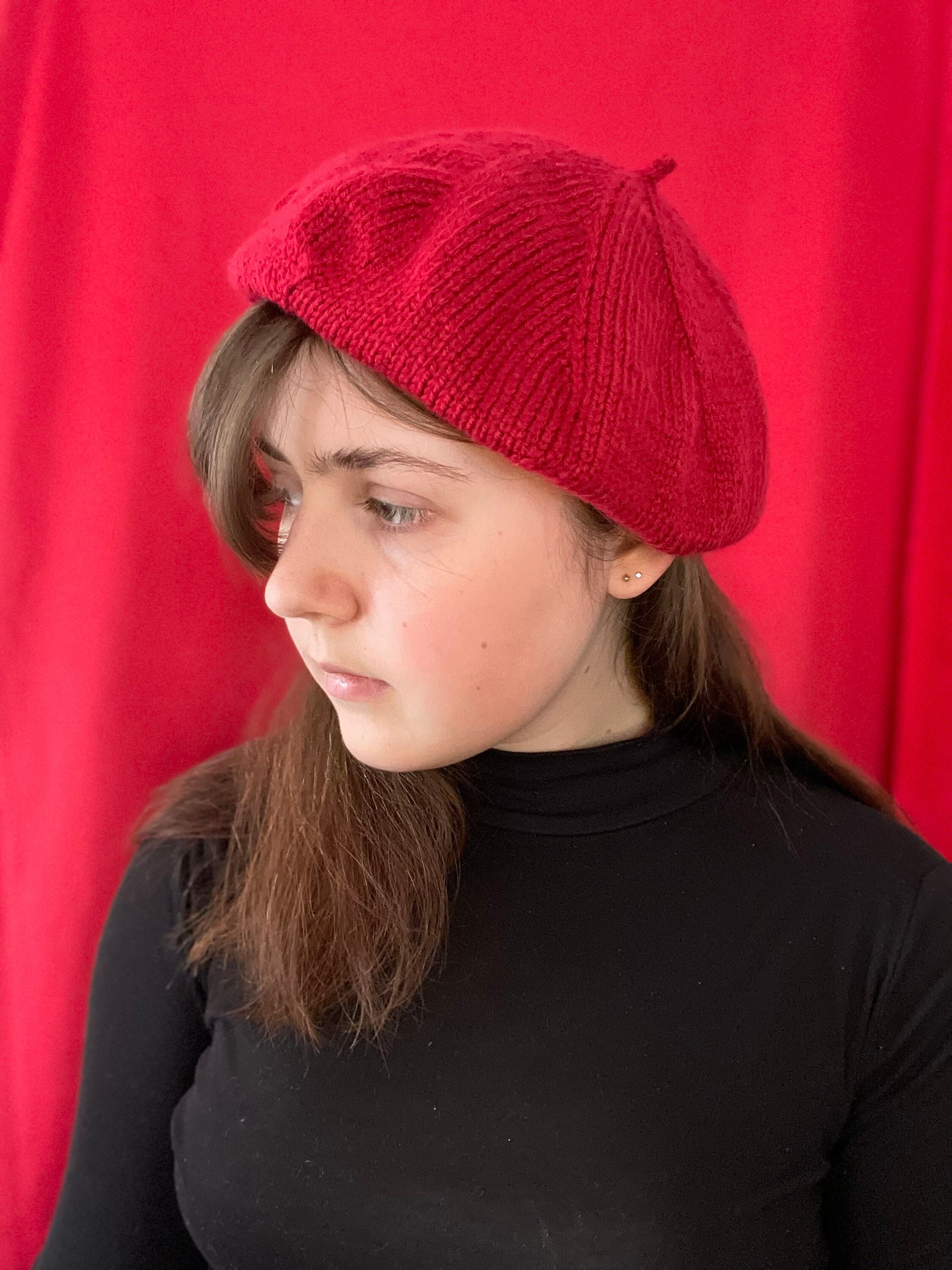 Custom Hand-knit Beret - Etsy
