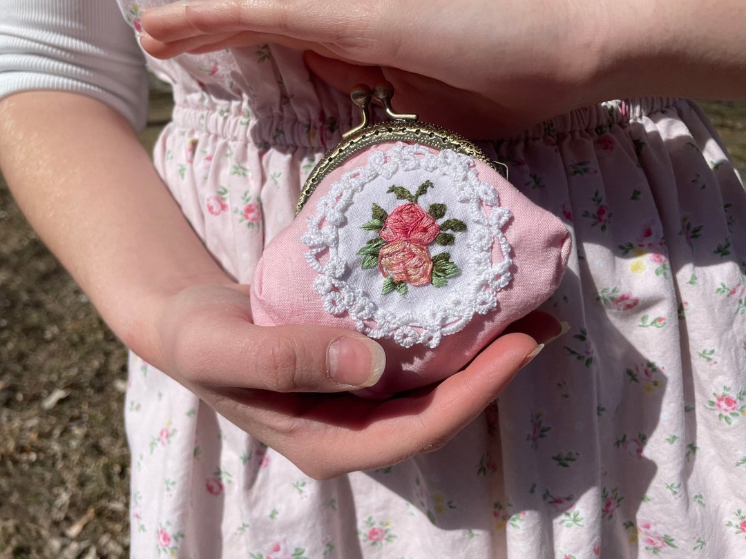 Handmade Vintage Inspired Coin Purse 'cameo' Part of the Secret Garden ...