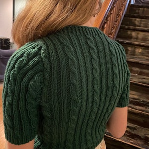 Ribbed Cable Tee PATTERN - Etsy