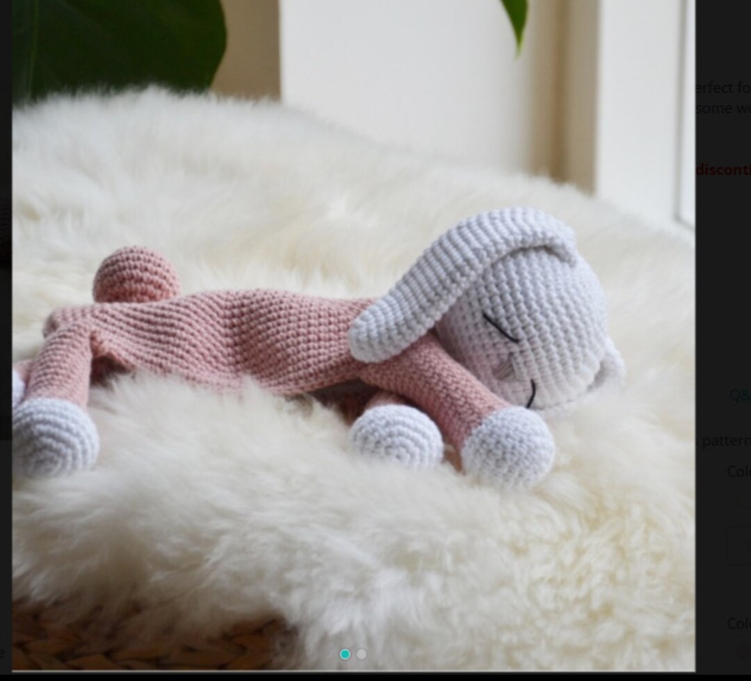 Sleeping Bunny Amigurumi Pattern Sleeping Rabbit Friends Pattern PDF ...