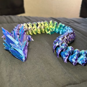 Low-poly Crystal Dragon - 3D Printed - Etsy