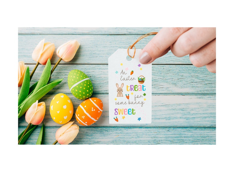 Somebunny Sweet Printable Easter Gift Tags, Digital Easter Gift Tags ...