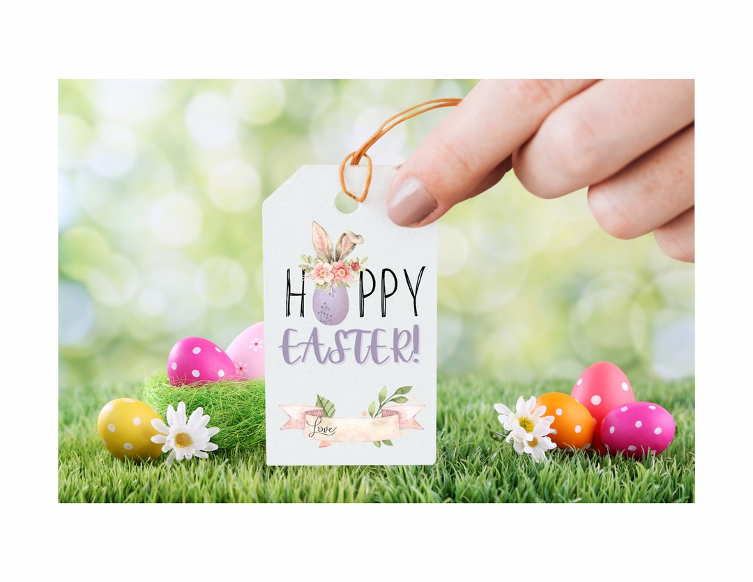 Easter Gift Tags, Digital Download, Digital Print Gift Tags, Printable ...