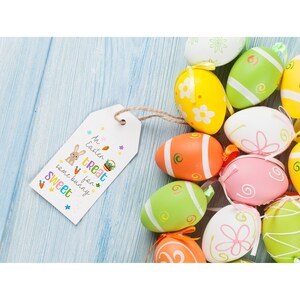 Somebunny Sweet Printable Easter Gift Tags, Digital Easter Gift Tags ...