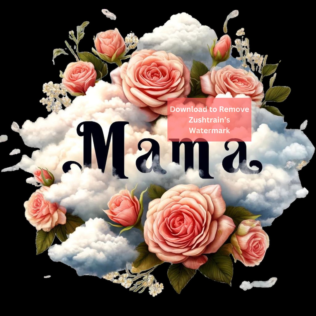 Mother's Day Floral MAMA Design, T-shirt/sweatshirt PNG (digital ...