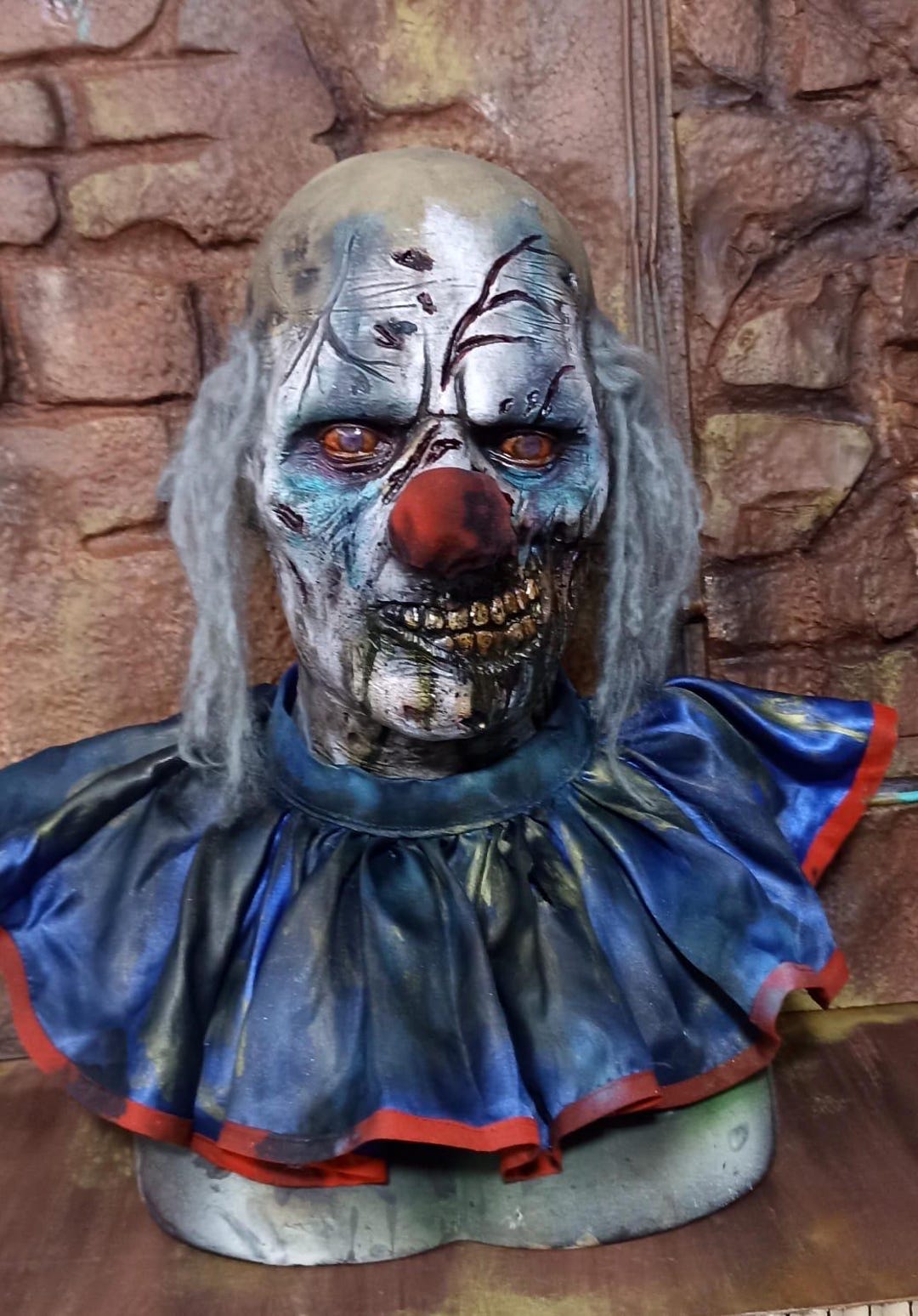 Clown Latex Mask , Monster, Regan, Horror, Movie, Demon, Halloween ...