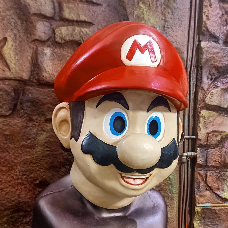 Súper Mario Latex Mask Plumber/ Mask/ Halloween/ Cosplay: Gamer - Etsy