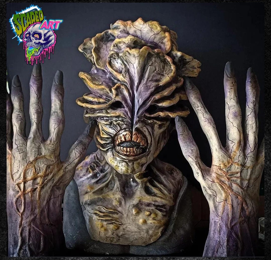 Clicker Mask the Last of Us + Hands, Latex Mask, Horror, Cosplay, They ...
