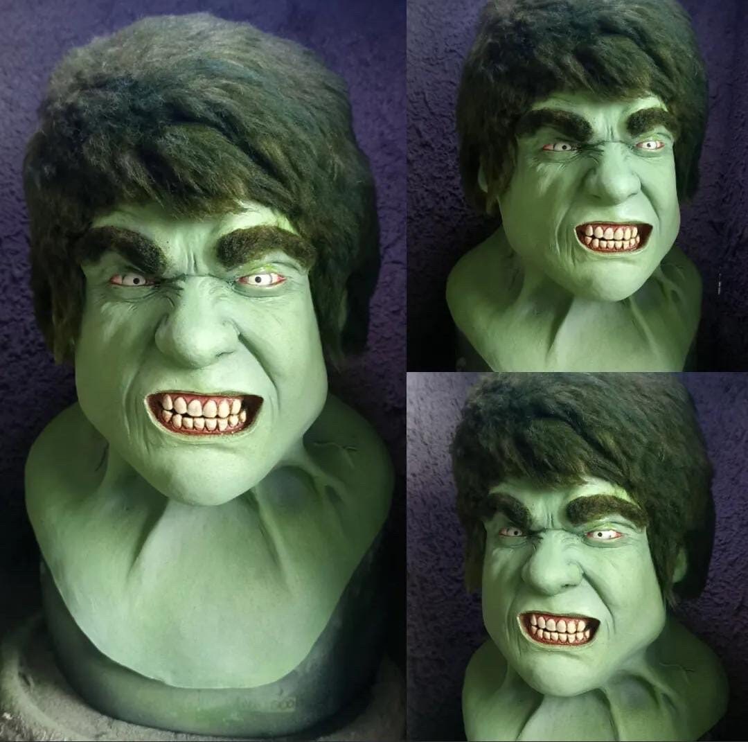 Hulk Incredible Man Latex Lou Ferrigno Mask Deluxe/ Movie/ Cosplay ...