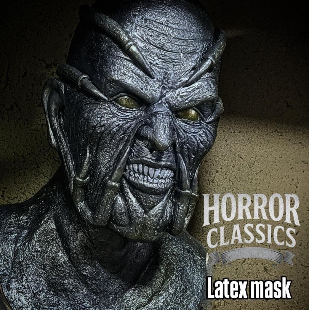 Jeeper Creepers Demon Black Latex Mask , Movie, Cosplay, Terror ...