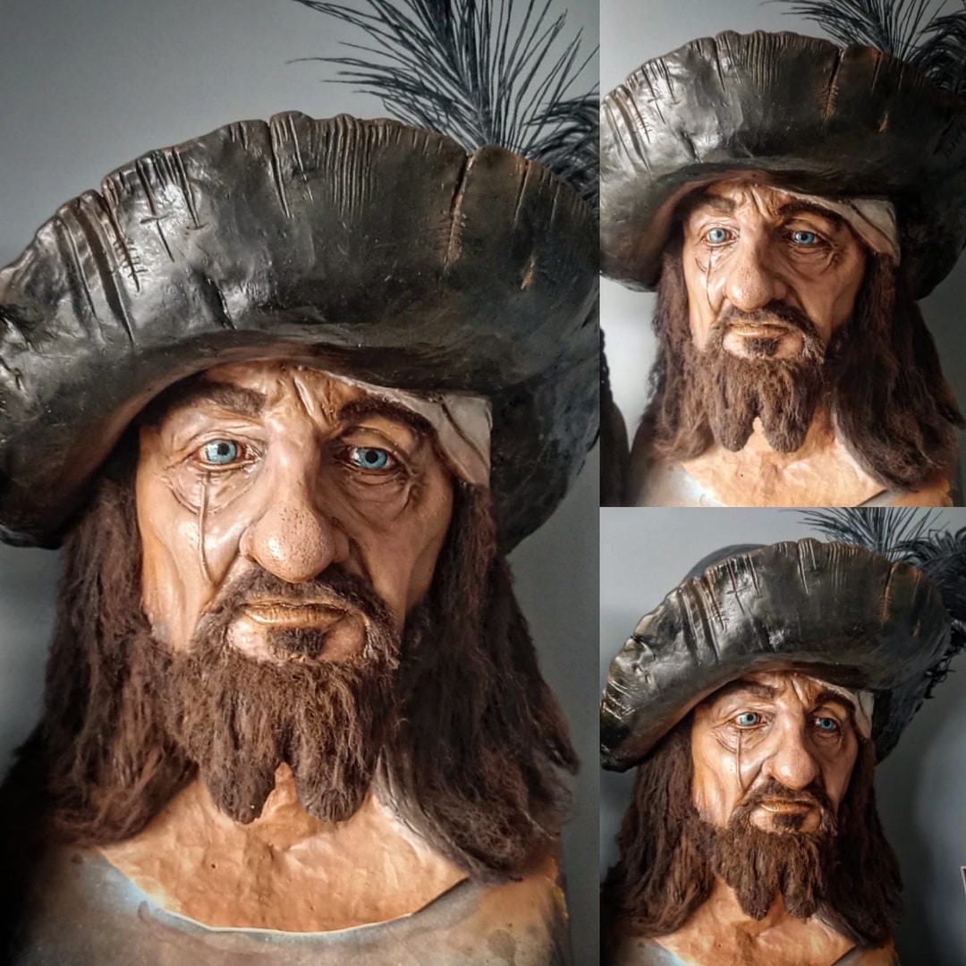 Pirates of the Caribbean, Latex Mask Barbosa, Costume, Cosplay, Pirates ...