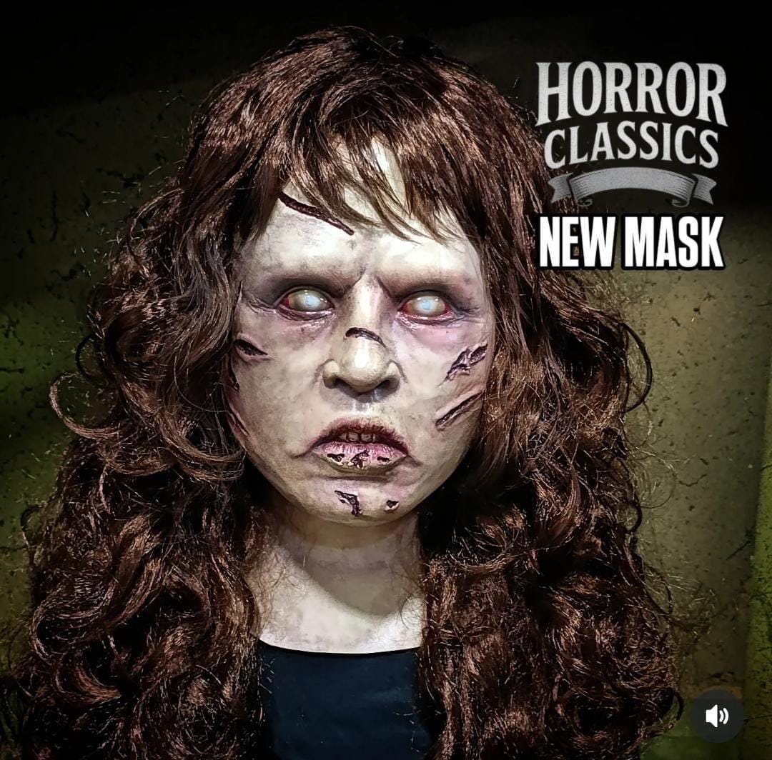 Regan Latex Mask Deluxe Exorcist, Linda Blair , Terror, Halloween, Mask ...