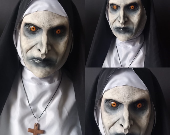 Nun Mask - Etsy