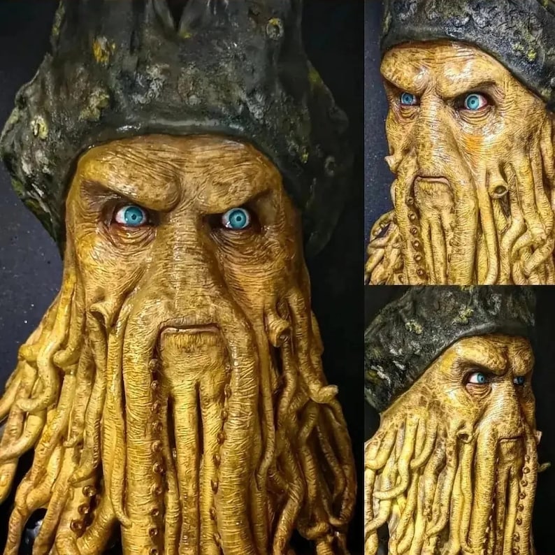 Davy Jones Mask +mask, Pirates of the Caribbean, Fan Art, Cosplay ...