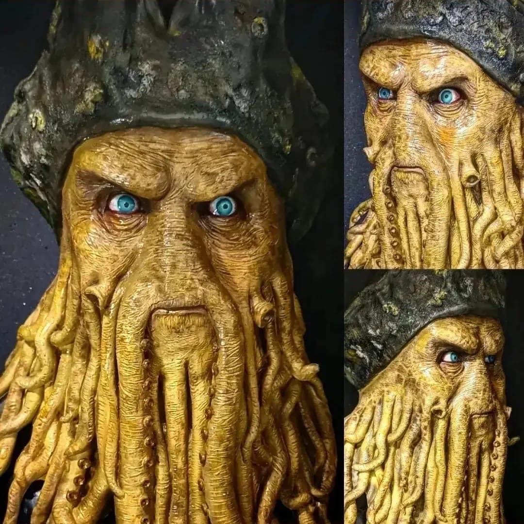 Davy Jones Mask +mask, Pirates of the Caribbean, Fan Art, Cosplay ...