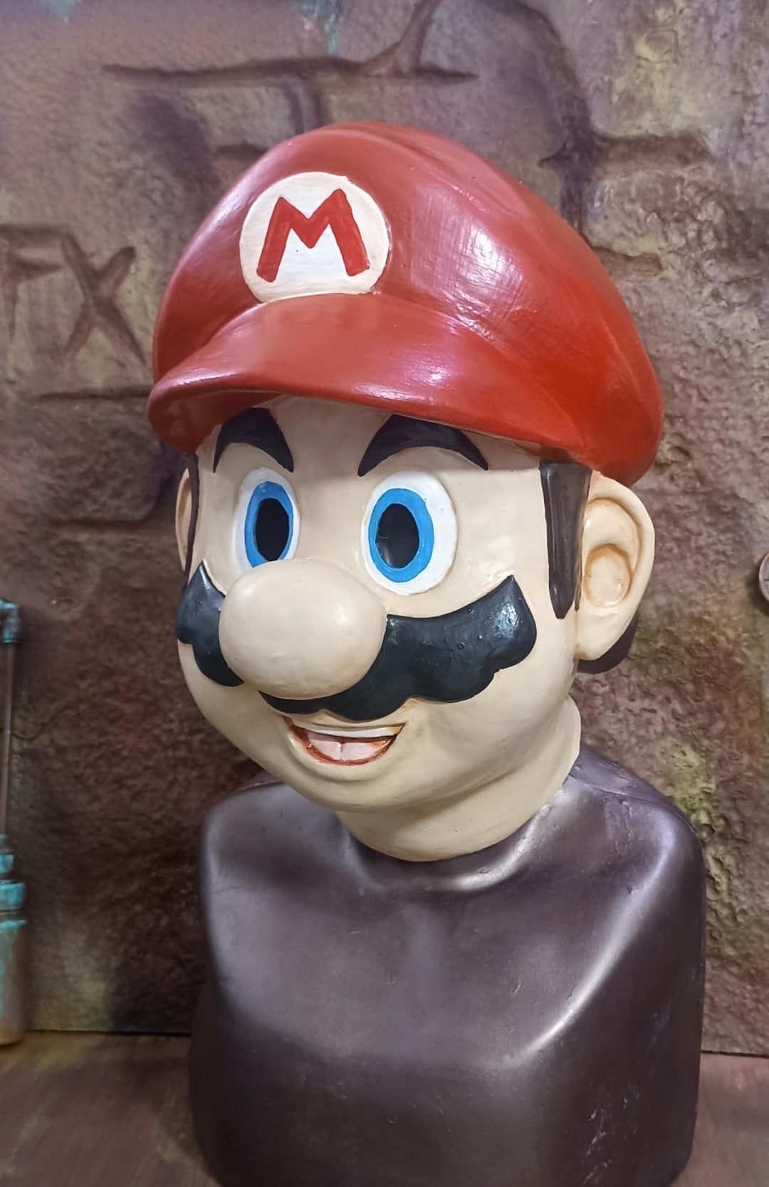 Súper Mario Latex Mask Plumber/ Mask/ Halloween/ Cosplay: Gamer - Etsy