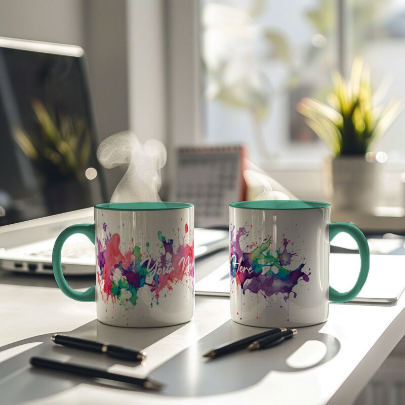 Custom Splatter Paint Mug - Etsy