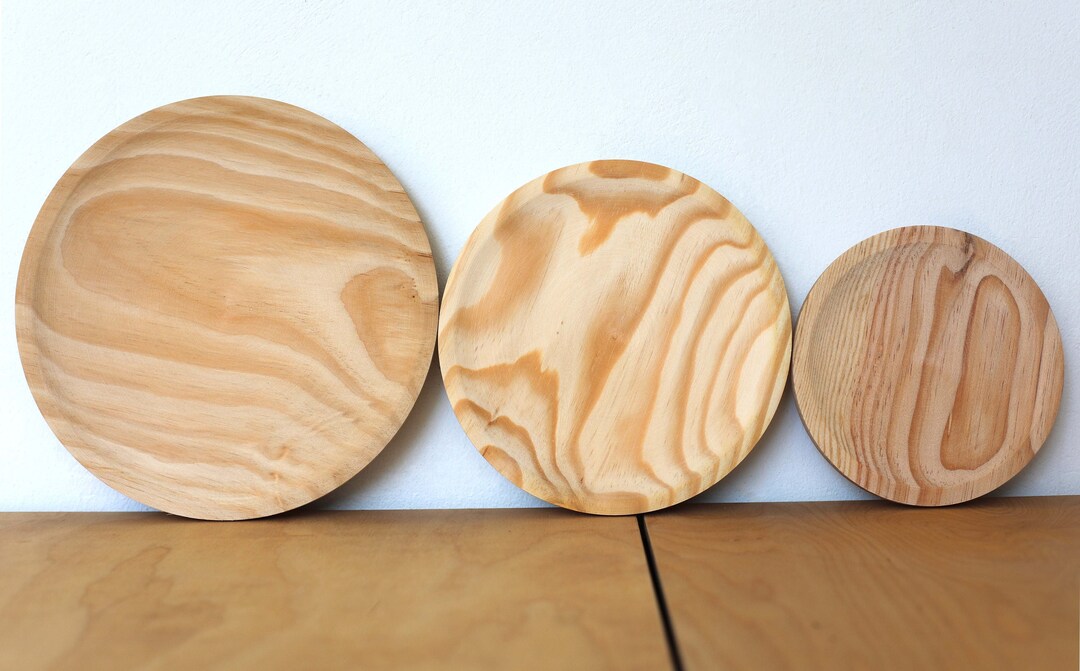 Pine Wooden Plate Cheese Board Cold Cuts Board Kitchen Utensil Craft ...