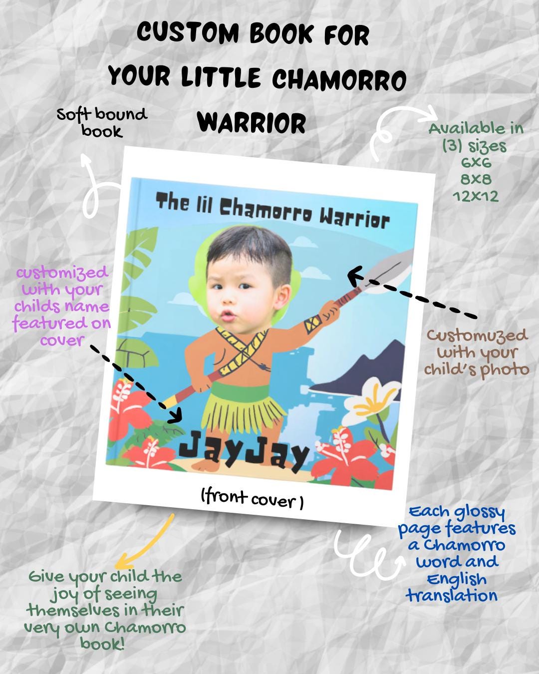 Personalized Children’s Book/ the Little Chamorro Warrior/guam Book ...