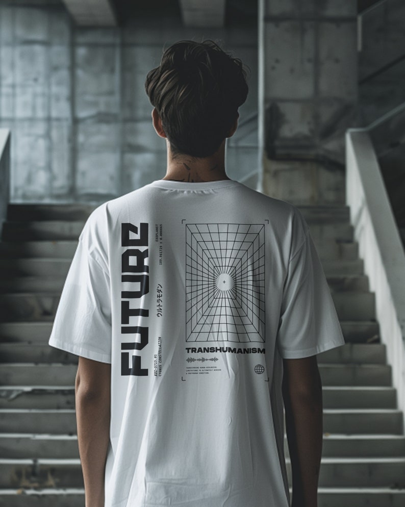 Unisex T-shirt, Techwear, Futuristic Graphic, Brutalism, Japanese ...