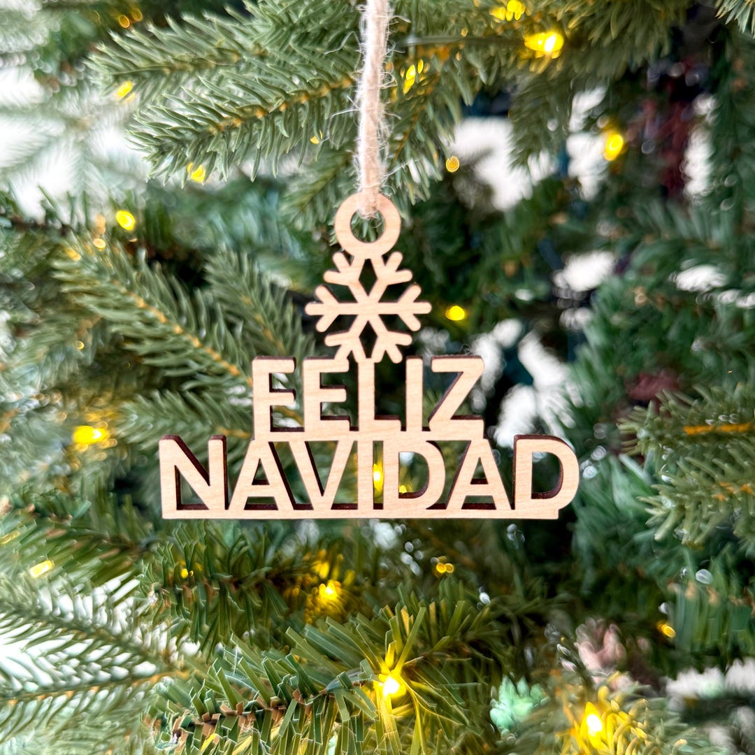 Feliz Navidad Christmas Ornament Holiday Decoration Gift Stocking Tag ...