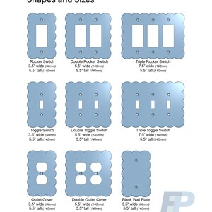 Pastel Blue Cloud Light Switch Cover Double Rocker Custom Design ...