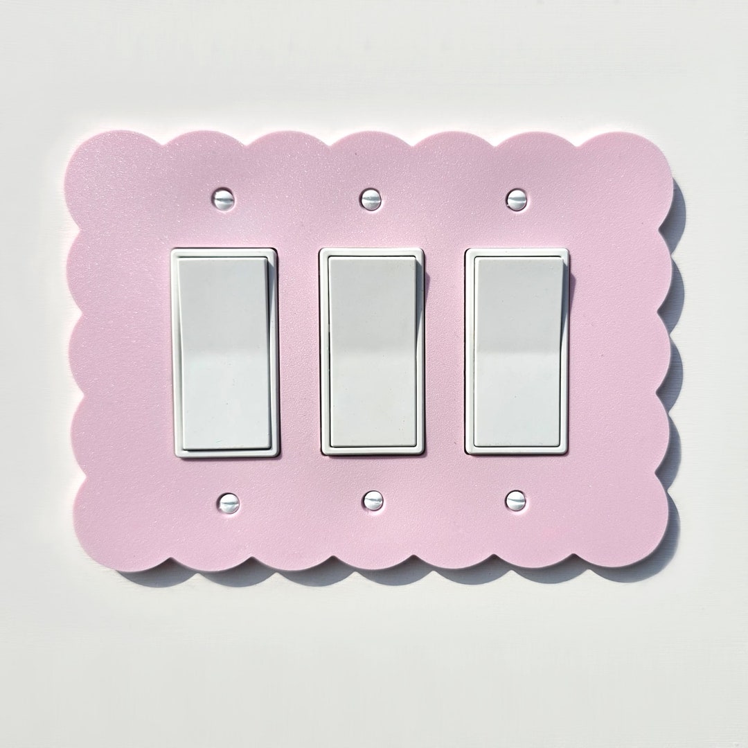 Pastel Pink Cloud Light Switch Cover Triple Rocker Custom Design ...