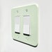 Pastel Green Rounded Corner Light Switch Cover Double Rocker Custom ...